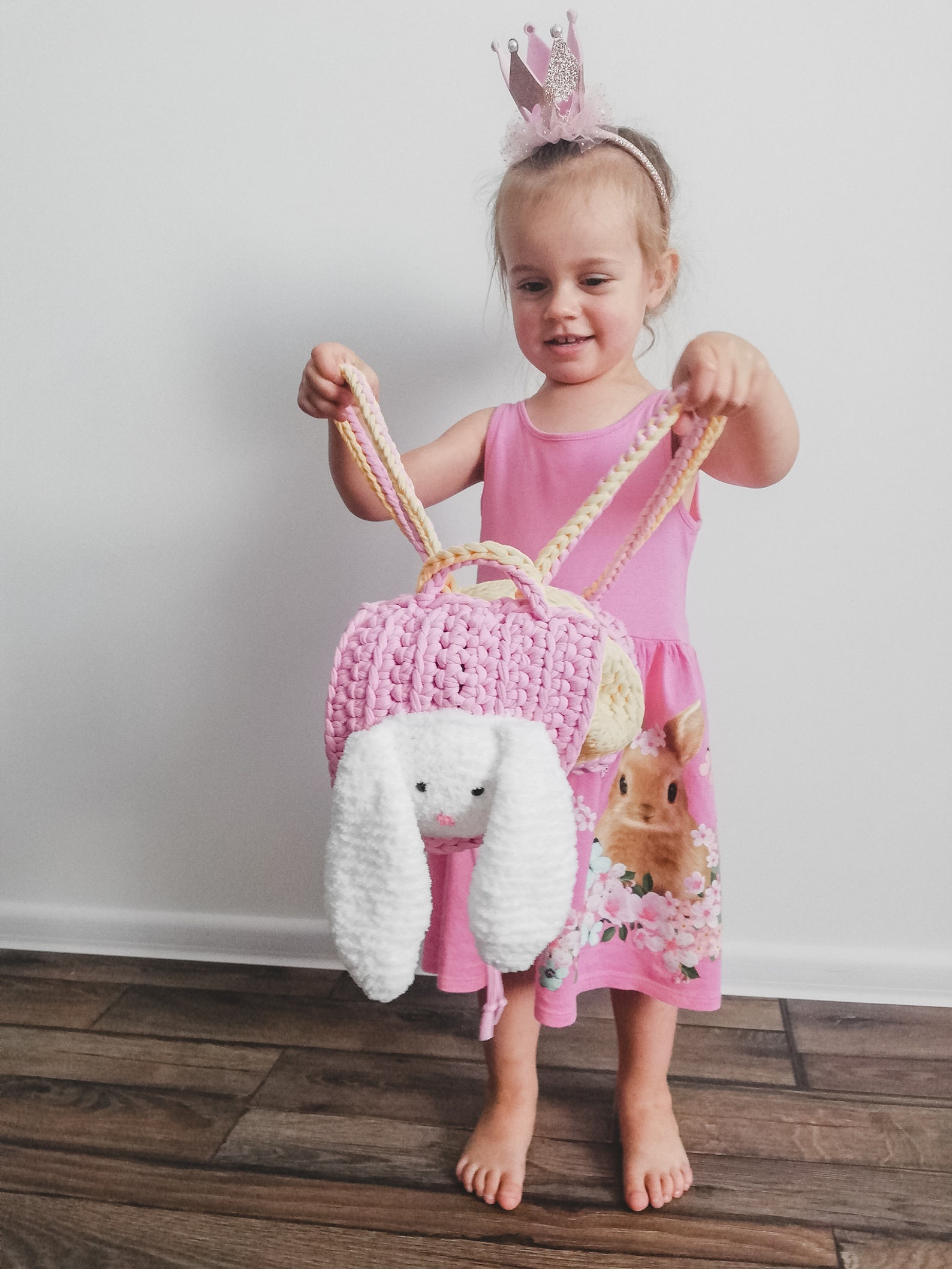 Bunny Crochet Backpack Rabbit Backpack for Babygirl Cute - Etsy
