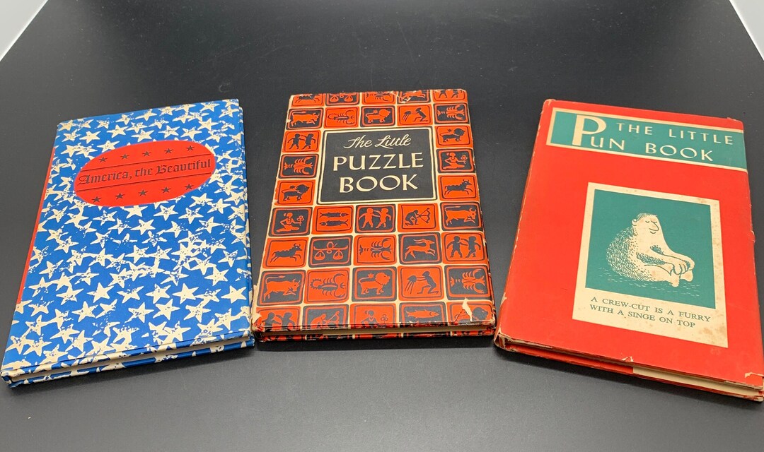 3 Rare Vintage Peter Pauper Press Book Lot: Historical Gems, Puzzles ...