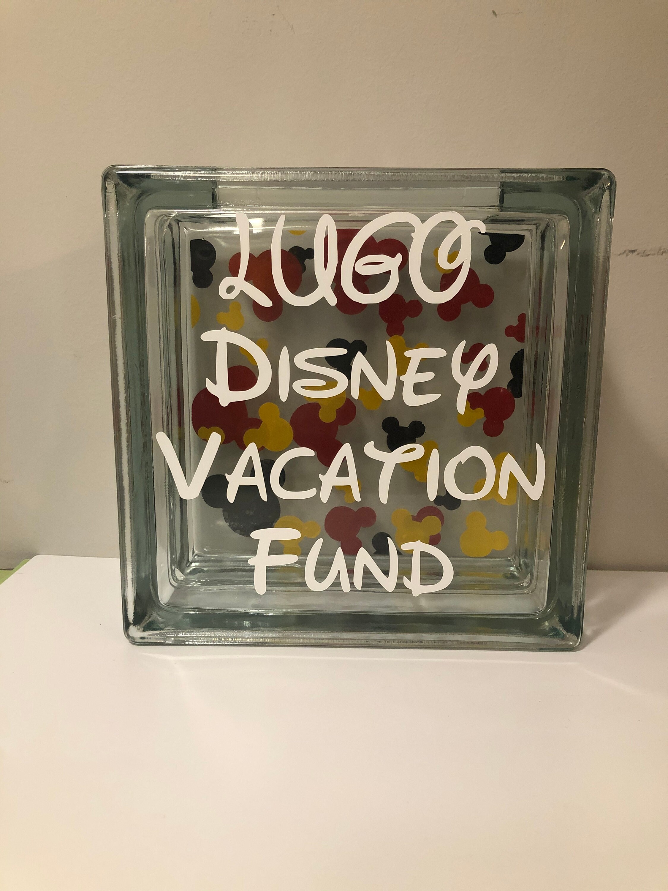 Disney vacation fund piggy bank savings baby shower engagement | Etsy