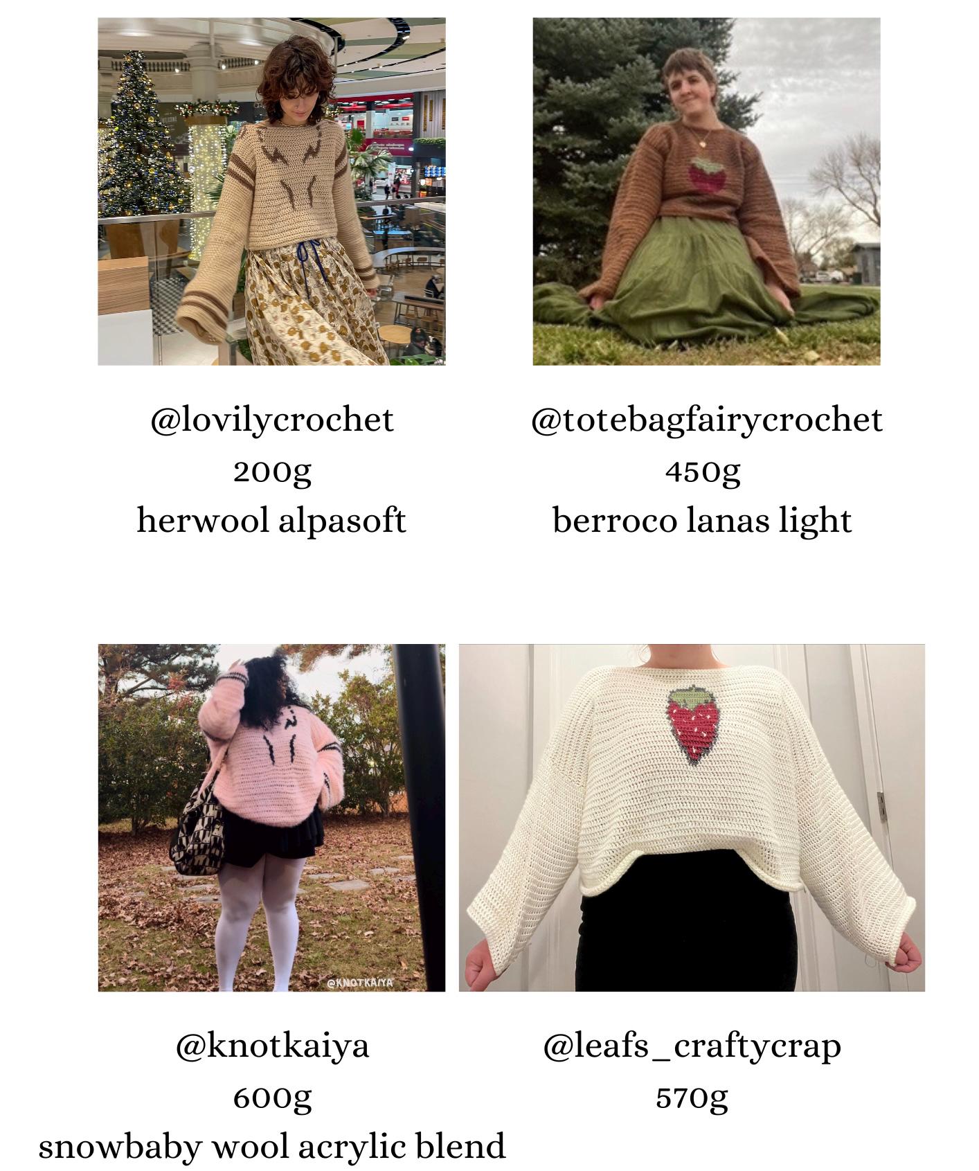 The Sweater Guide Crochet Pattern PDF (digital Item!) - Etsy