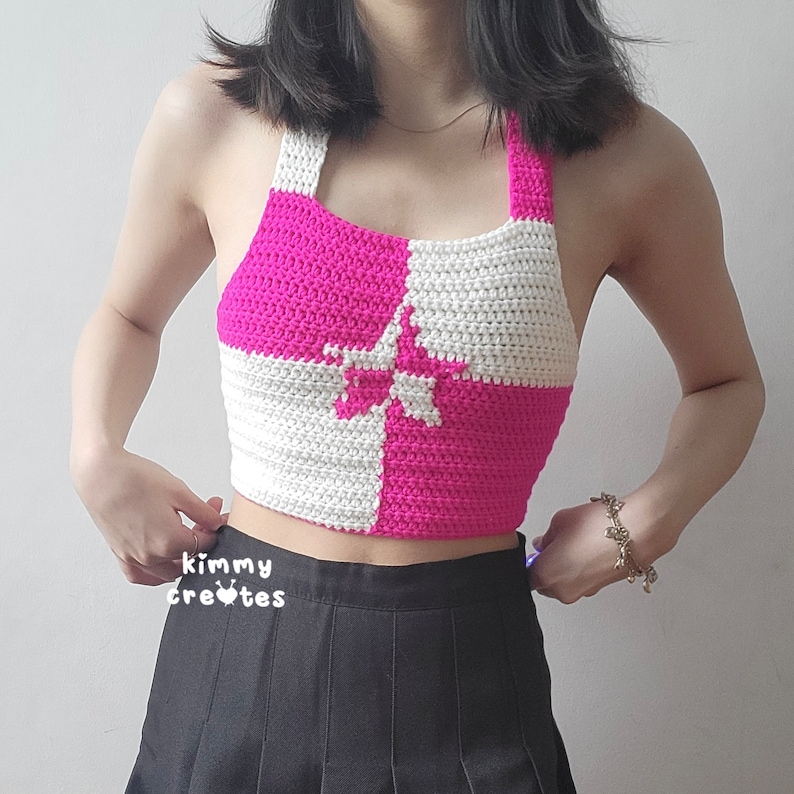Subtle Star Top Crochet Pattern, Crochet Top Pattern, Crocheted Top ...