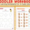 TODDLER WORKBOOK 85 Printable Worksheets, Kids Activities, Preschool ...