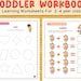 TODDLER WORKBOOK (85 Printable Worksheets), Kids Activities, Preschool ...