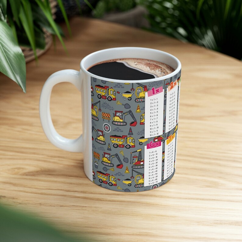 Kids Mug | Multiplication Table Chart Mug | Multiplication Square ...