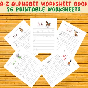 Alphabet Tracing Worksheets Printable | Letters A - Z | 26 Pages | A-Z ...