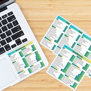 Excel Shortcuts Sticker PC Excel Shortcuts Excel Shortcuts Laptop ...