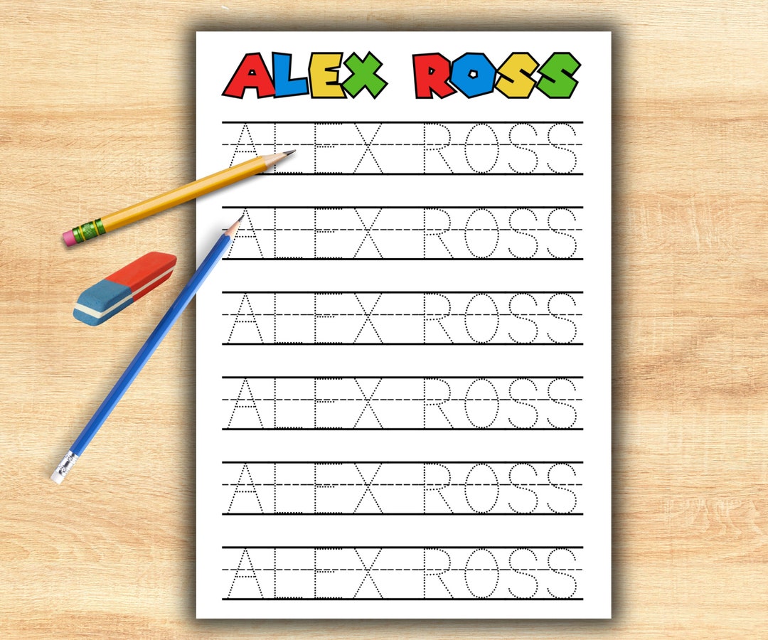 Custom Name Tracing Page, Name Tracing Custom, Personalized Name Trace ...