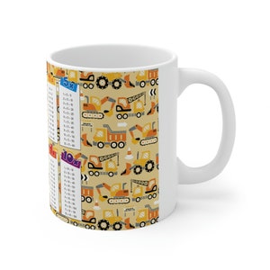 Kids Mug Multiplication Table Chart Mug Multiplication Square Math ...