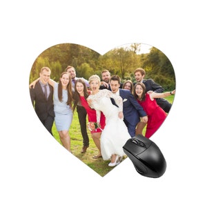 Custom Heart Shaped Mouse Pad | Custom Photo Collage Mouse Pad | Custom ...