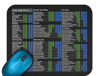 Excel Shortcuts Mouse Pad, Coworker Gift, Accountant Mug, Nerd Gift ...