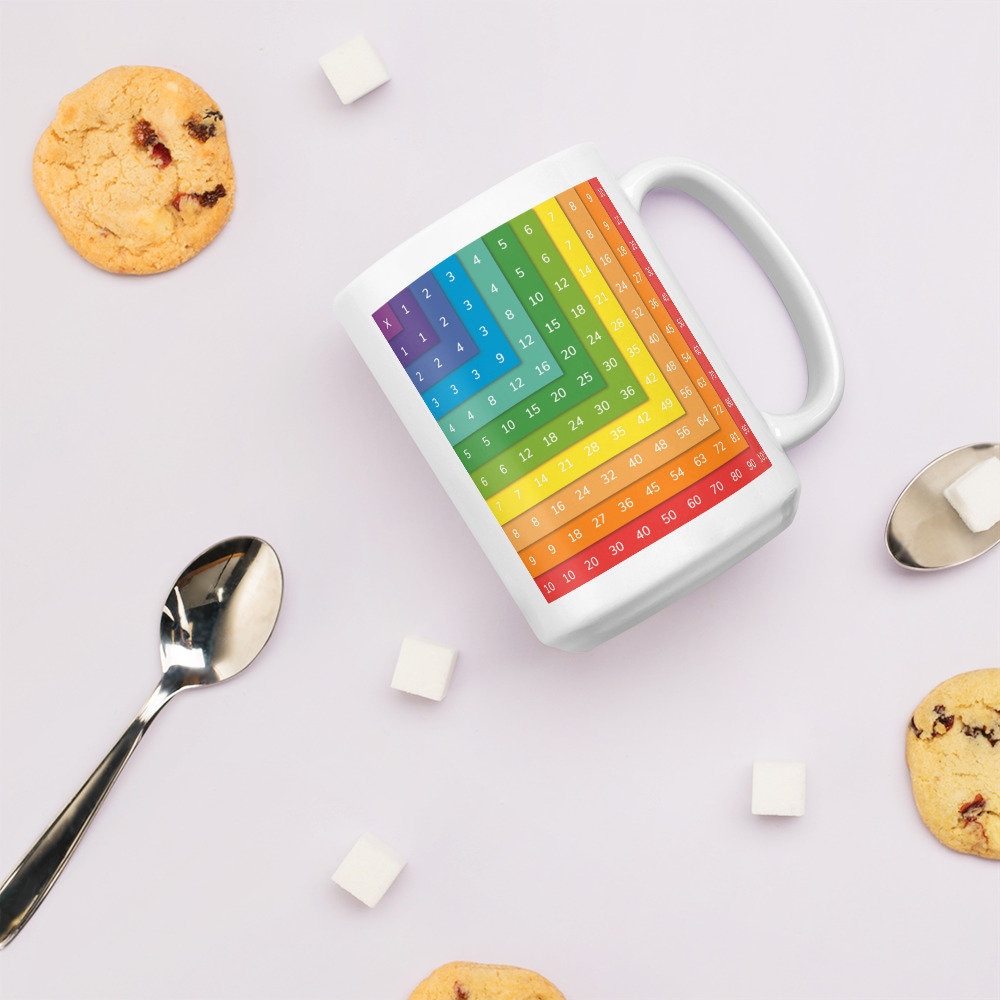 Multiplication Table Mug multiplication Table Charts Mug - Etsy Canada