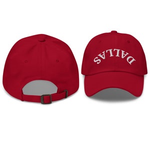 Upside Down Dallas Embroidered Dad Hat - Etsy
