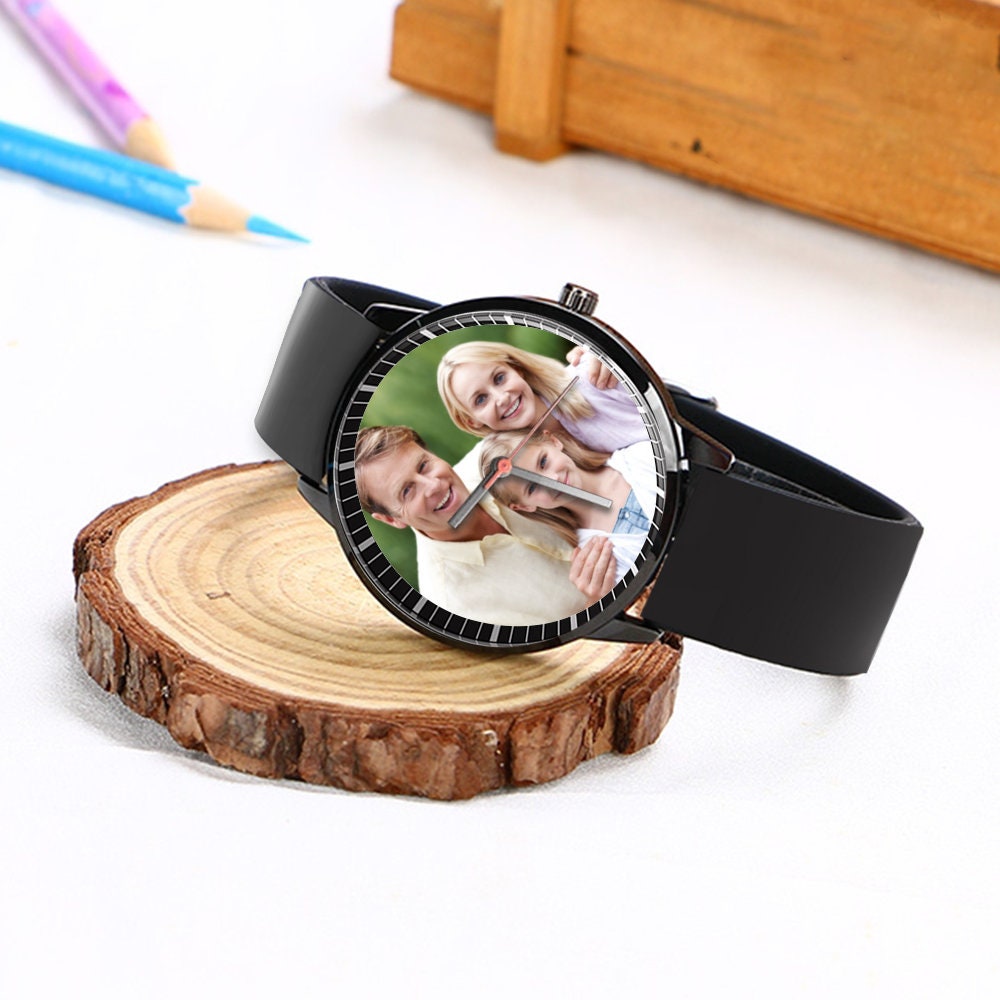 Custom Photo Watch for Dad, Personalized Picture Watch, Father's Day ...