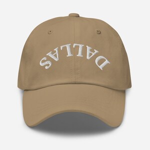 Upside Down Dallas Embroidered Dad Hat - Etsy