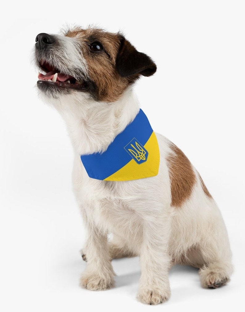 Ukraine Flag Pet Bandana, Patriotic Dog Accessory - Etsy