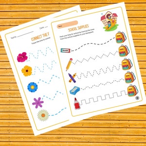 TODDLER WORKBOOK (85 Printable Worksheets), Kids Activities, Preschool ...