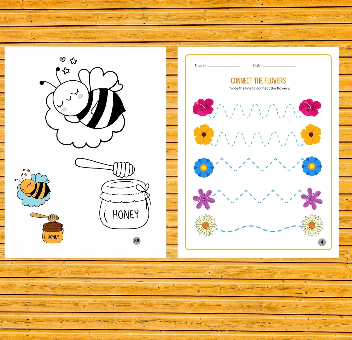 TODDLER WORKBOOK 85 Printable Worksheets Kids Activities | Etsy