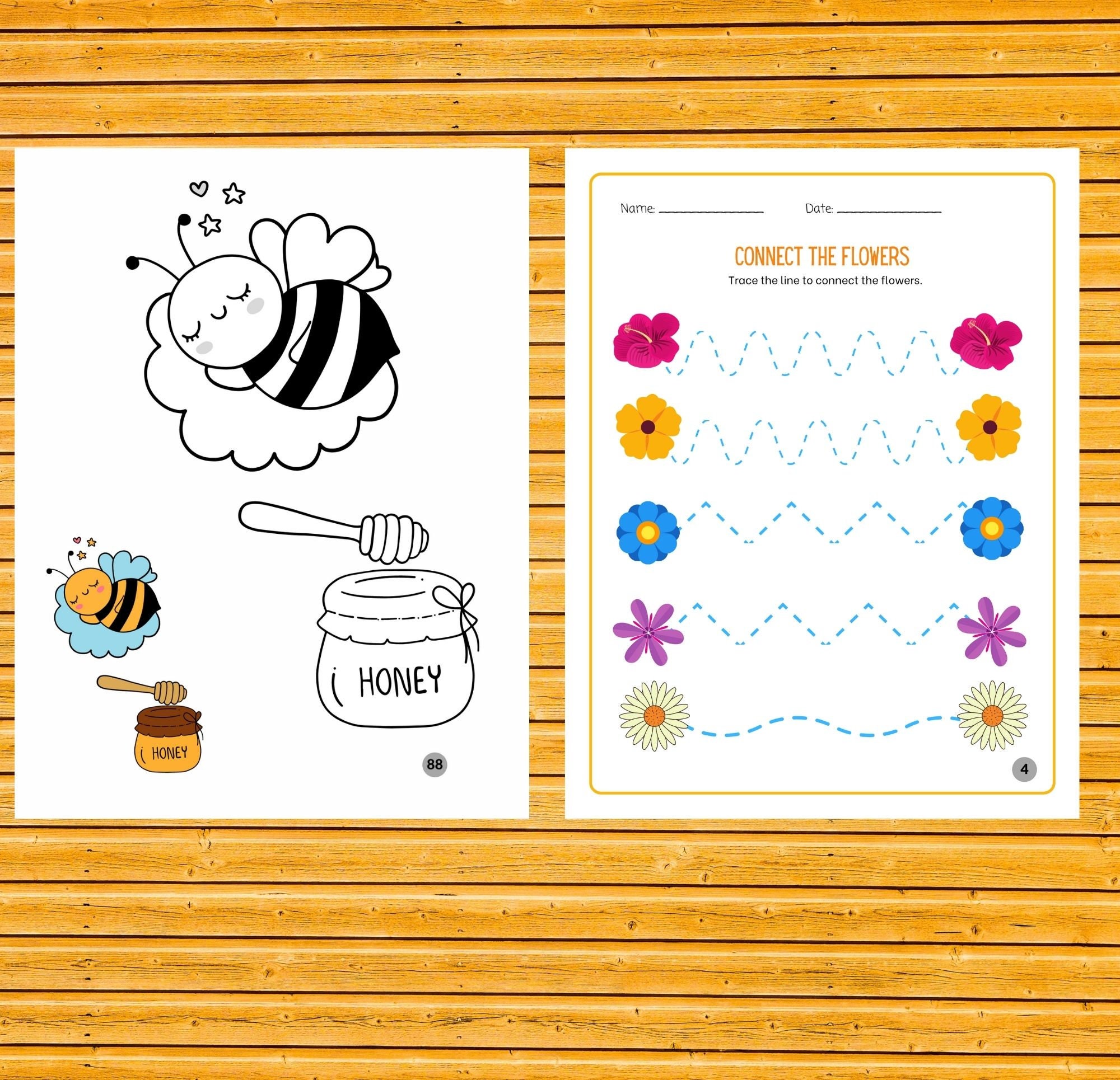 TODDLER WORKBOOK 85 Printable Worksheets Kids Activities | Etsy