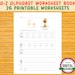 Alphabet Tracing Worksheets Printable Letters A Z 26 Pages A-Z Alphabet ...