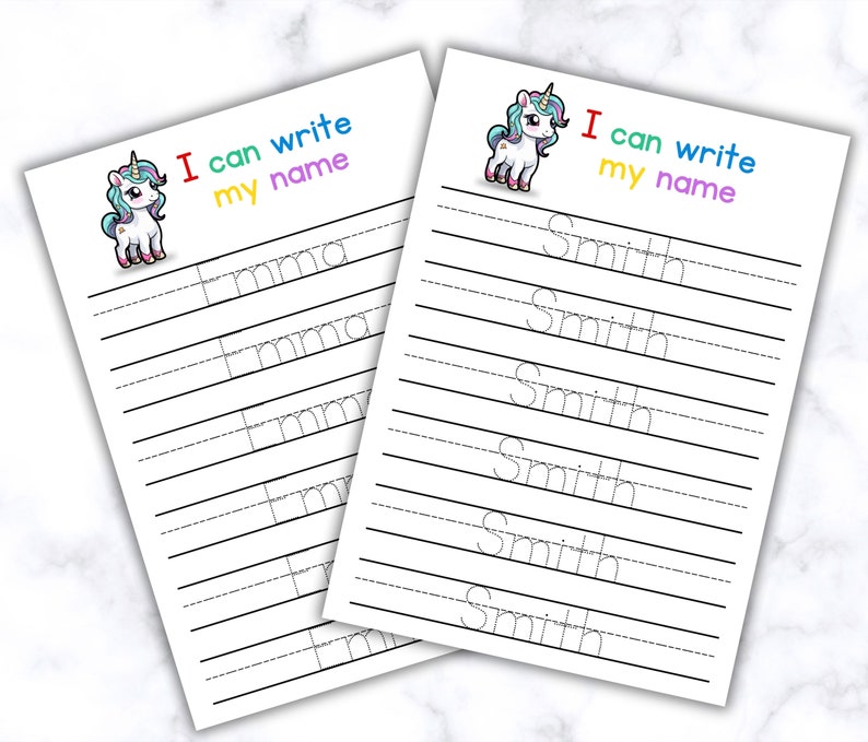 Custom Name Tracing Page, Custom Name Tracing Sheet Handwriting ...