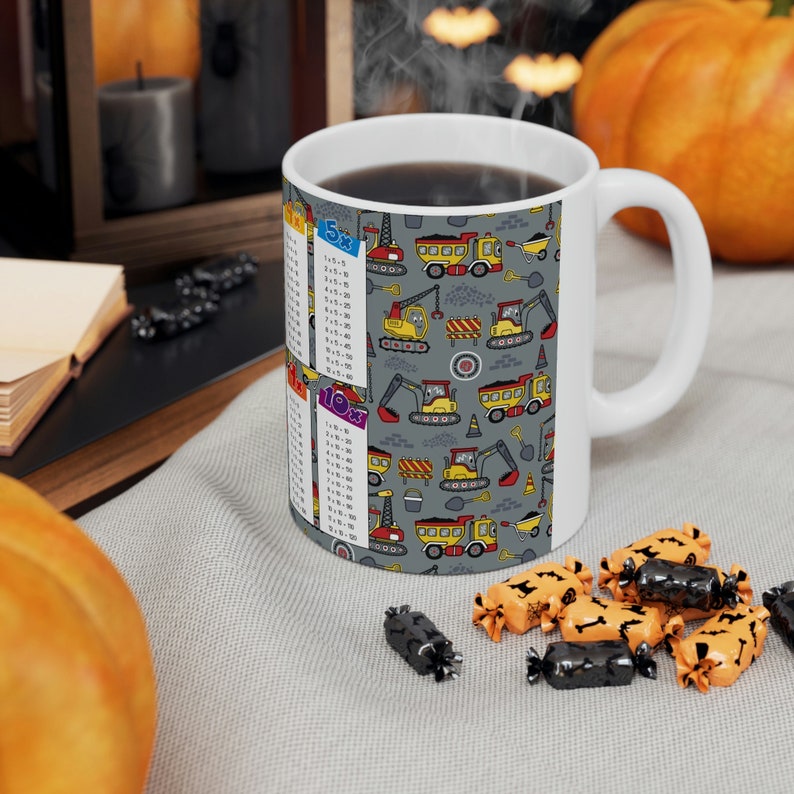 Kids Mug | Multiplication Table Chart Mug | Multiplication Square ...