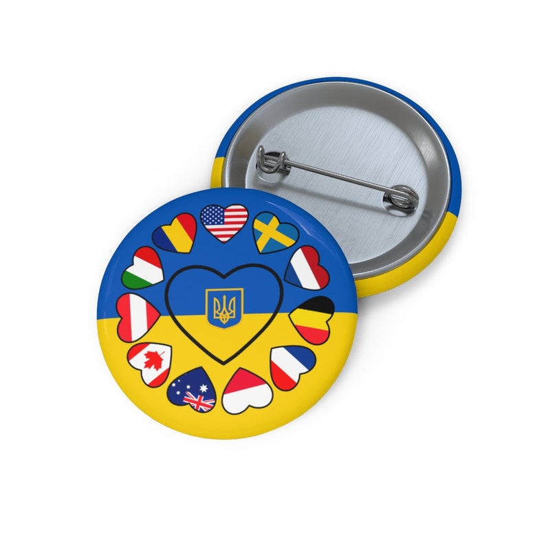 I Stand With Ukraine Pin Button Ukrainian Fift Pin Stand - Etsy