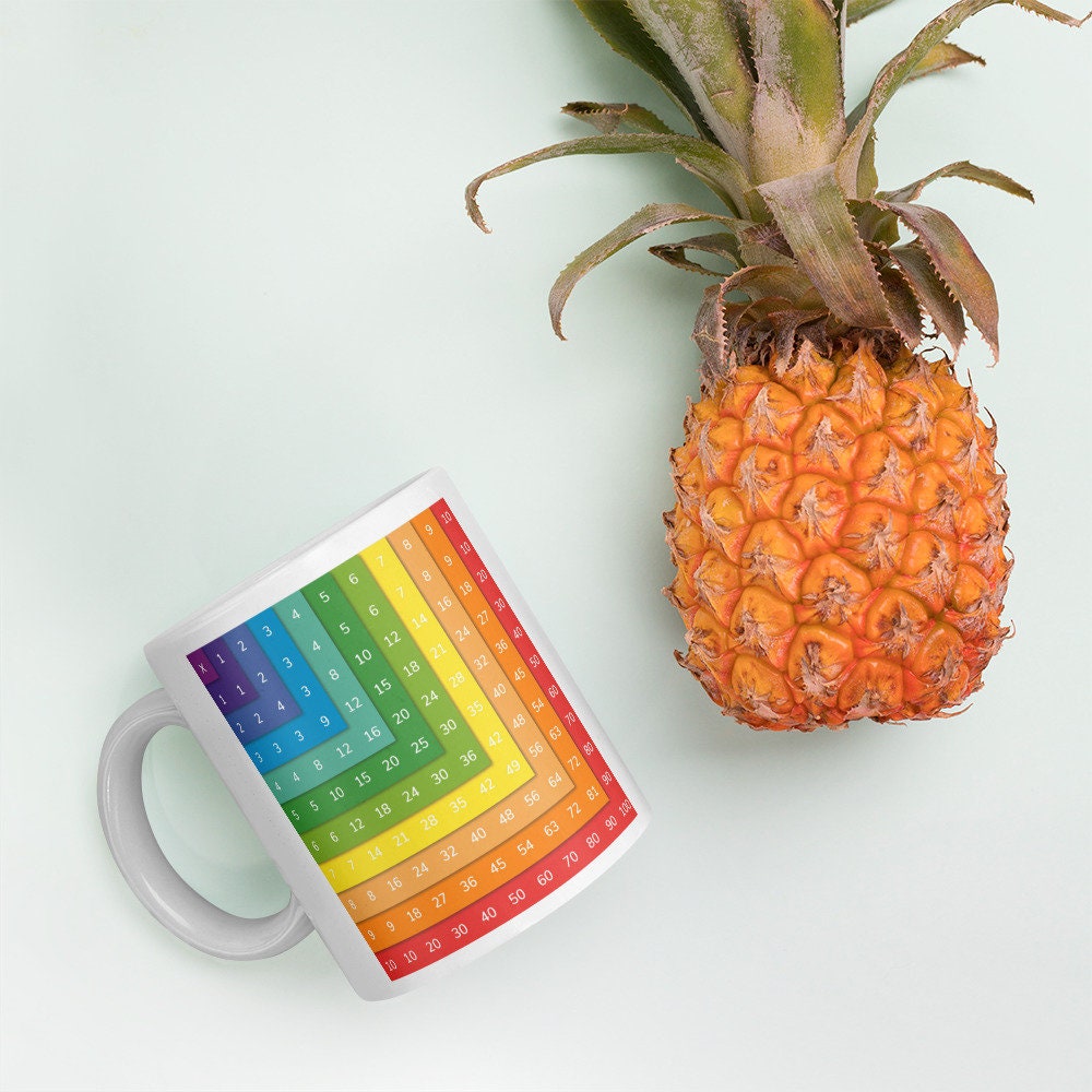 Multiplication Table Mug multiplication Table Charts Mug - Etsy Canada