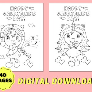 40 Printable Valentine's Day Coloring Pages for Kids-coloring Pages ...