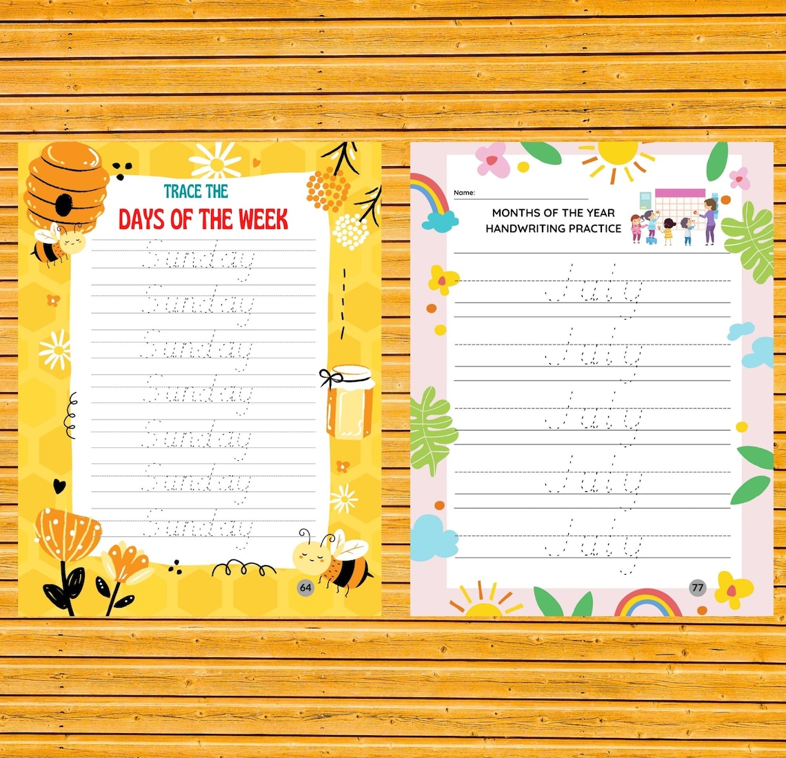 TODDLER WORKBOOK 85 Printable Worksheets Kids Activities | Etsy