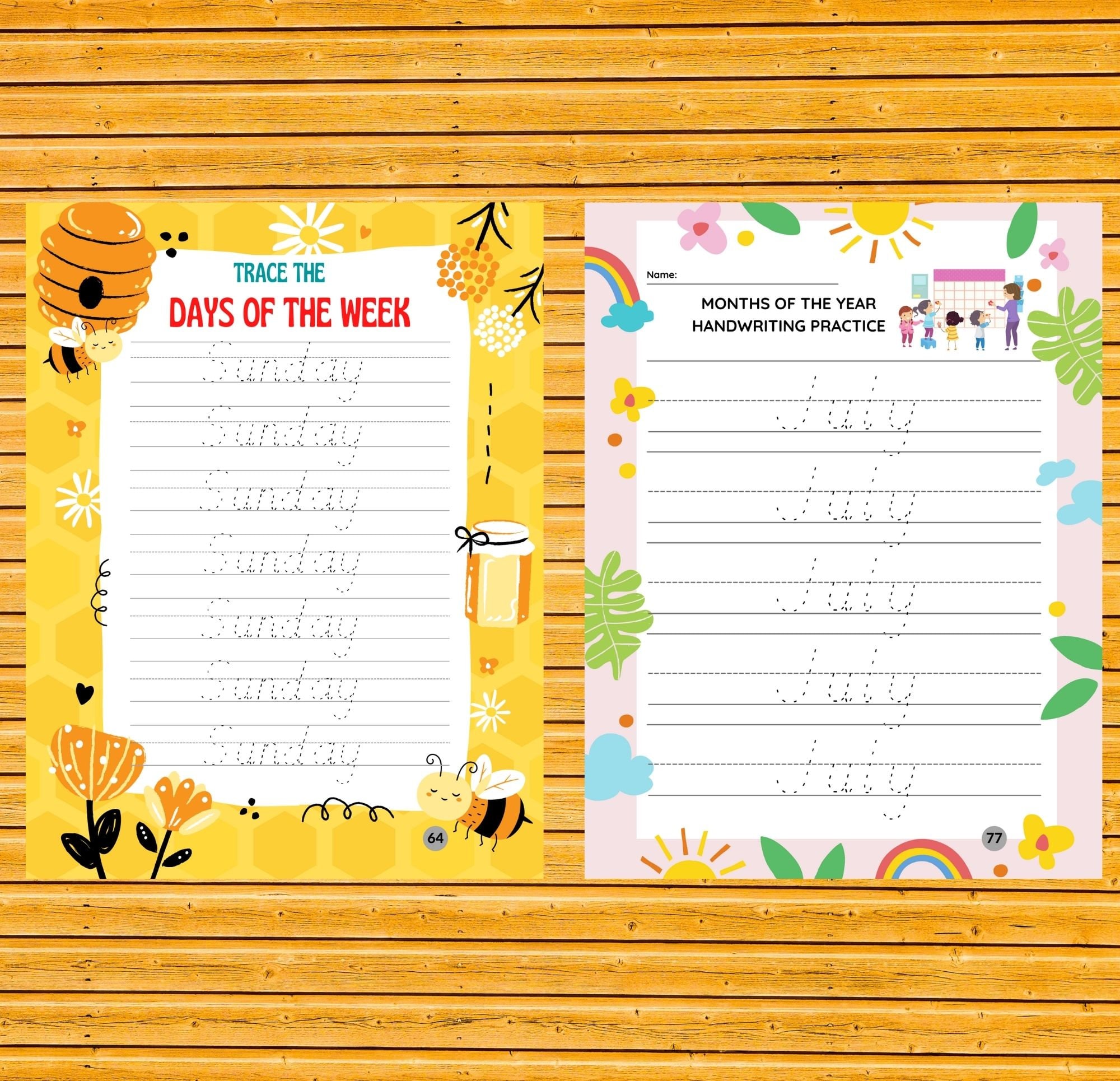 TODDLER WORKBOOK 85 Printable Worksheets Kids Activities | Etsy