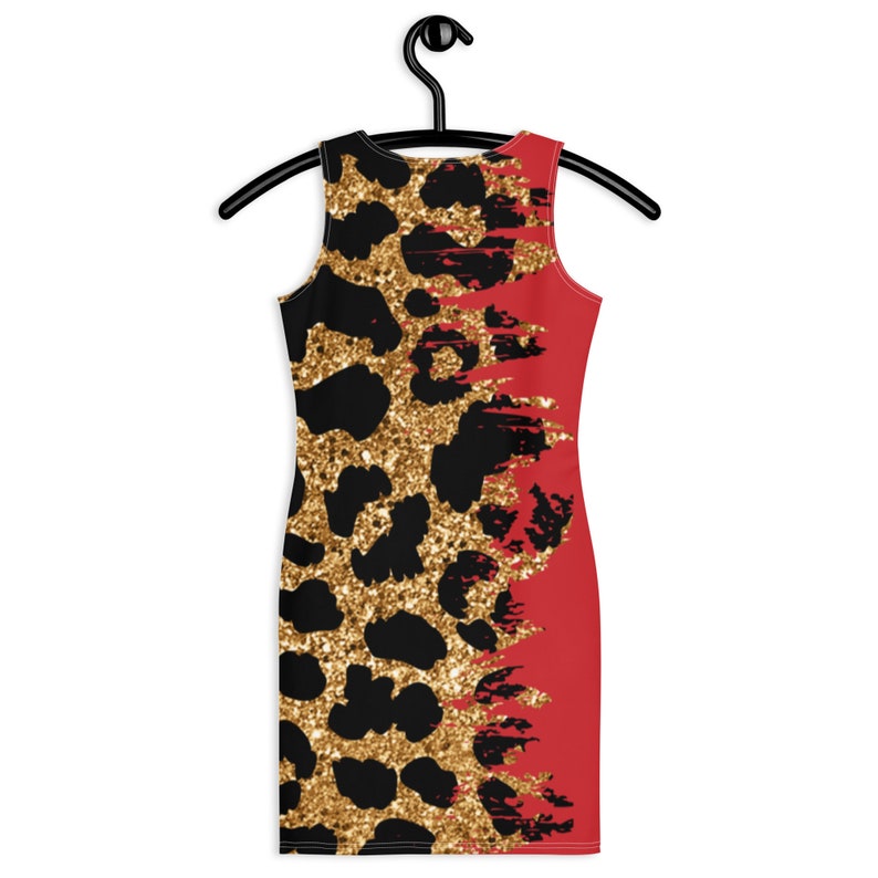 Leopard Print Dress Red Evening Dress Dress Outfits Casual - Etsy
