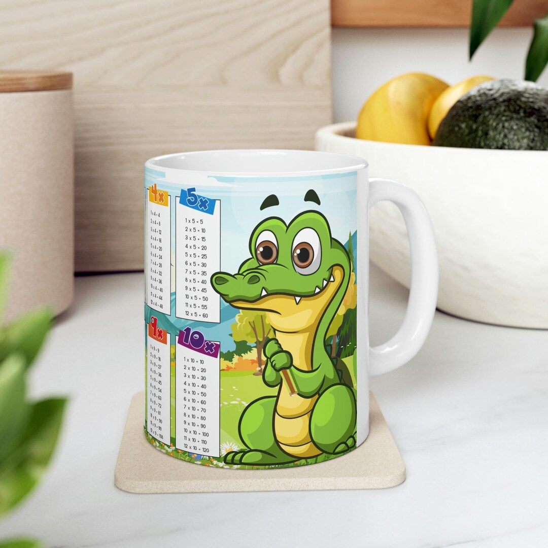 Kids Mug Multiplication Table Chart Mug Multiplication Square Math ...