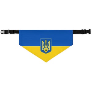 Ukraine Flag Pet Bandana, Patriotic Dog Accessory - Etsy