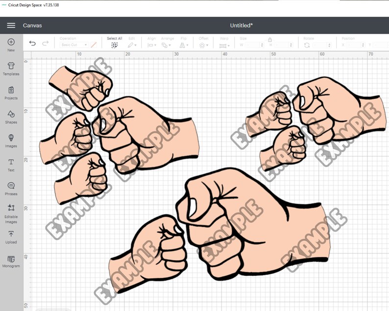 Father's Day Fist Bump Set Family SVG, Father's Day Design, Baby ...