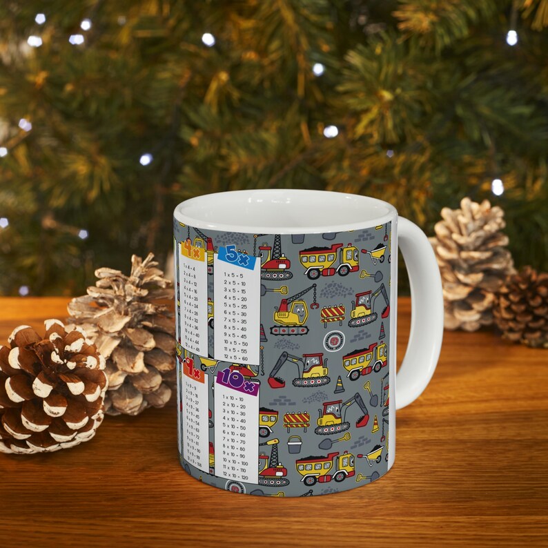 Kids Mug | Multiplication Table Chart Mug | Multiplication Square ...