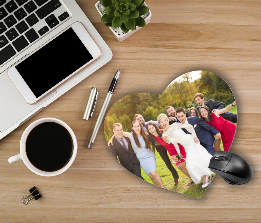 Custom Heart Shaped Mouse Pad | Custom Photo Collage Mouse Pad | Custom ...
