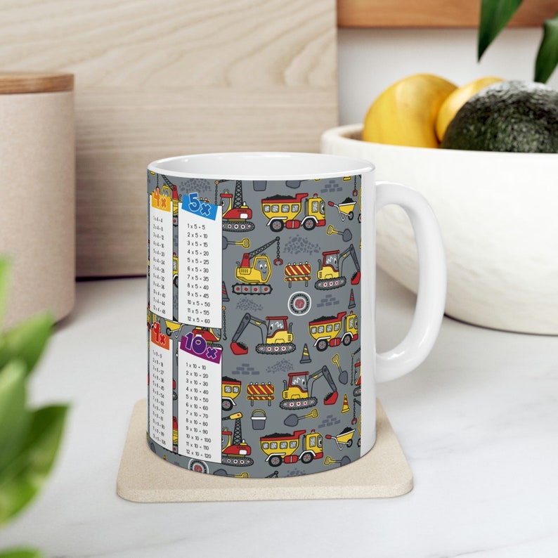 Kids Mug | Multiplication Table Chart Mug | Multiplication Square ...