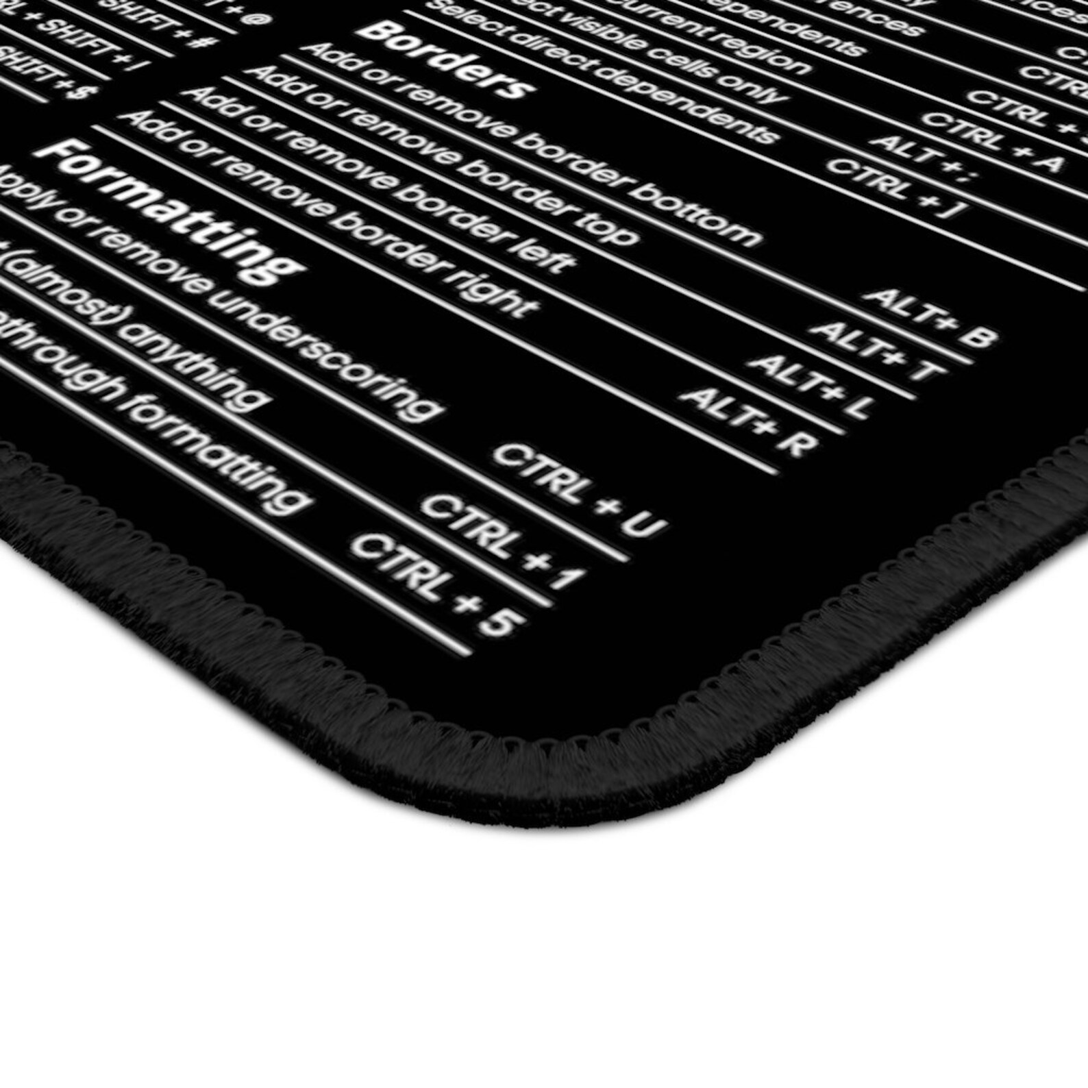 Excel Shortcuts Mouse Pad Excel Shortcuts Gift for - Etsy