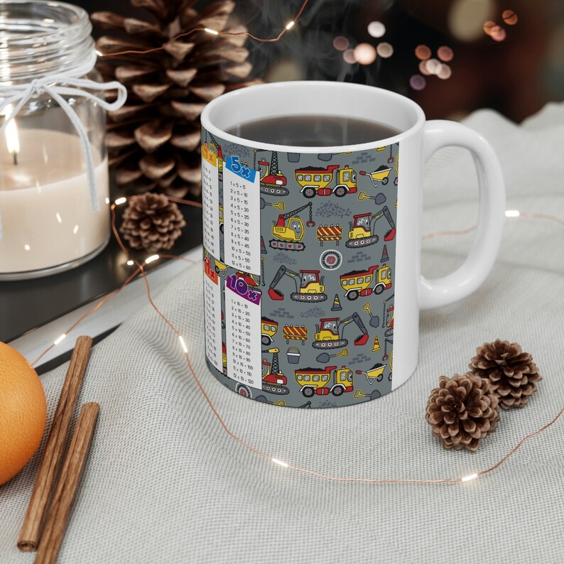 Kids Mug | Multiplication Table Chart Mug | Multiplication Square ...