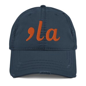 Comma La Mbroidered Dad Hat, Comma La Hat Distressed Dad Hat, Comma La ...