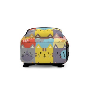 Cute Cat Faces Backpack Backpack Back to School Cute Cat Faces Design ...