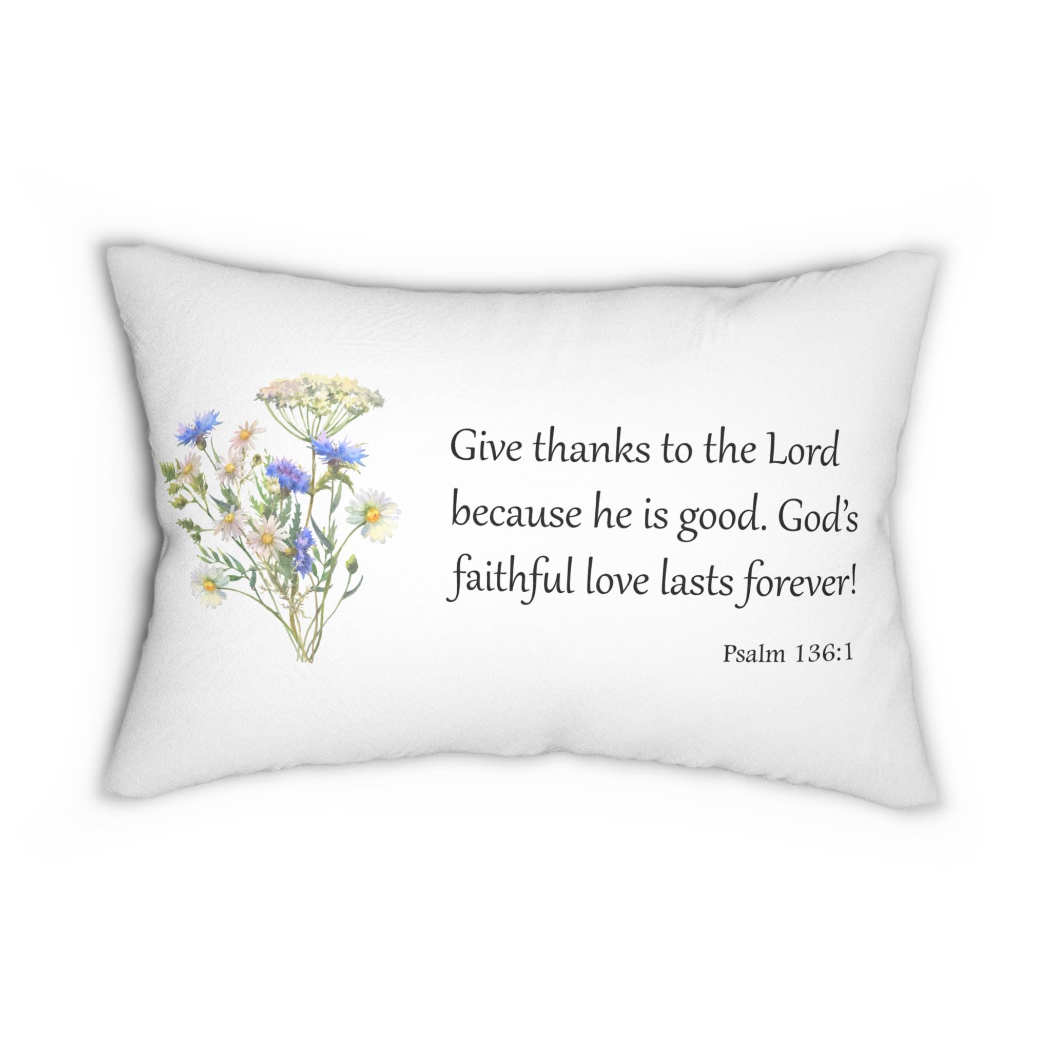 Bible Verse Pillow | Scripture Pillow | Christian Decor | Inspirational ...