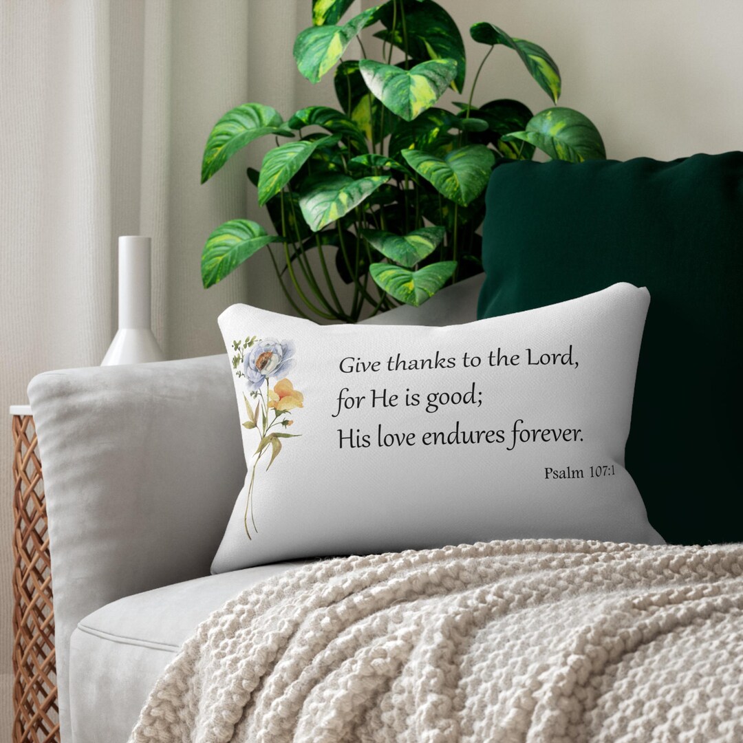 Bible Verse Pillow | Scripture Pillow | Christian Decor | Inspirational ...
