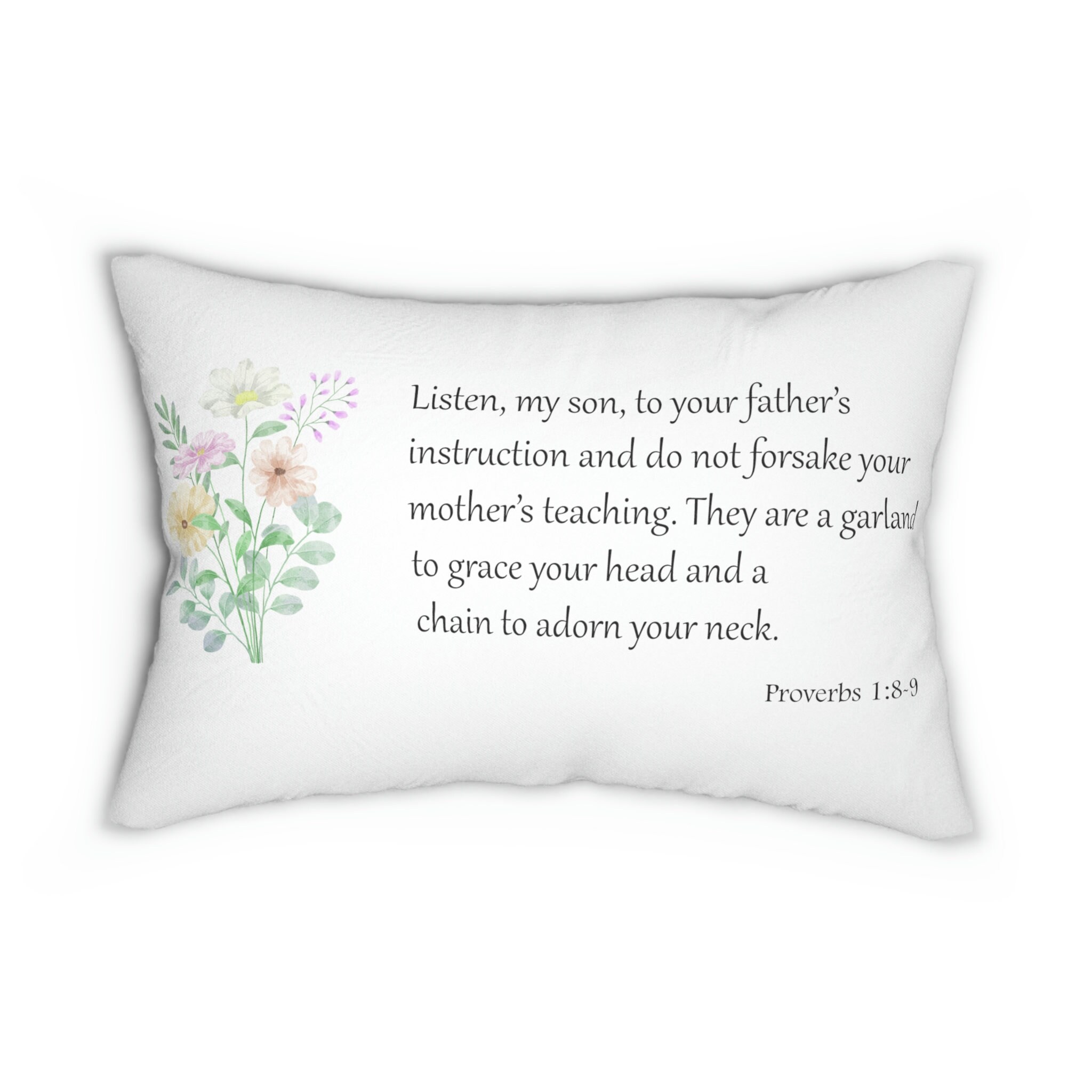 Bible Verse Pillow Scripture Pillow Christian Decor Inspirational Decor ...