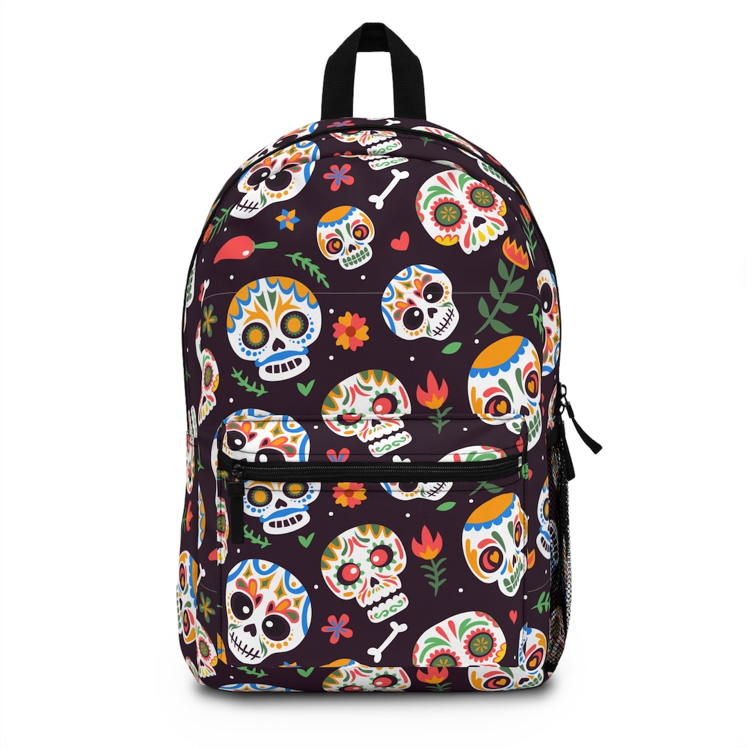 Sugar Skulls Backpack Backpack Back to School Sugar Skulls Design Backpack for Girls Backpack ...