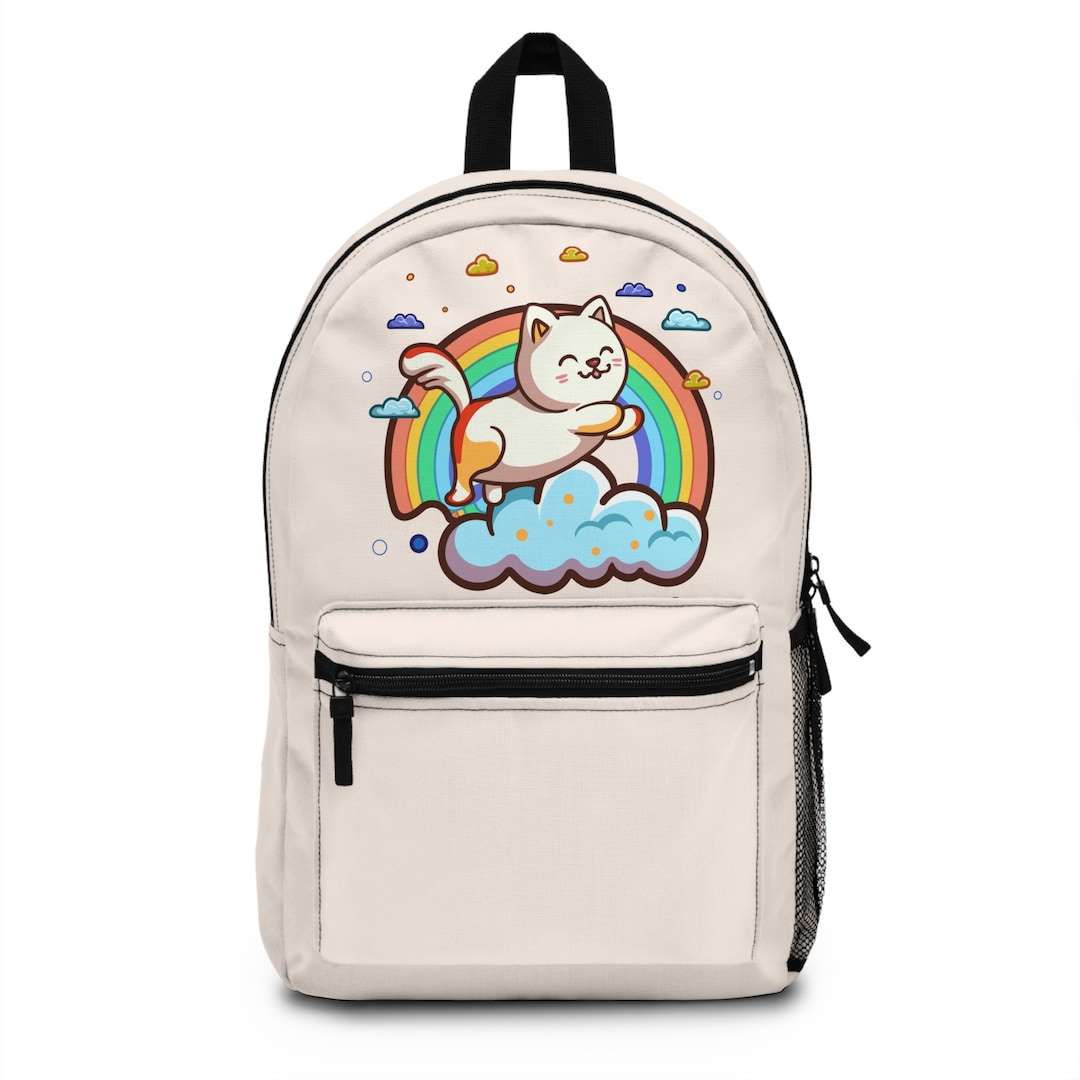 Rainbow Kitten Backpack | Backpack Back to School | Rainbow Kitten ...