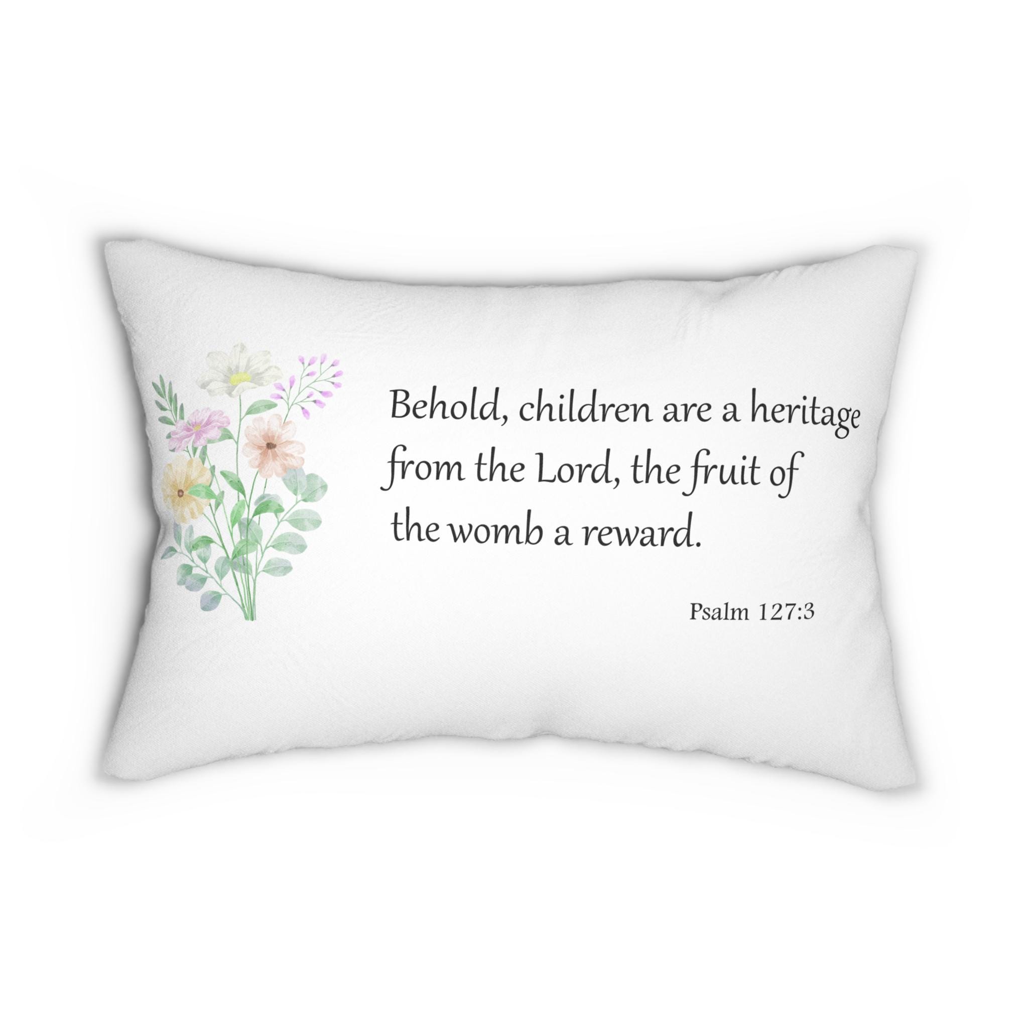 Bible Verse Pillow Scripture Pillow Christian Decor Inspirational Decor ...