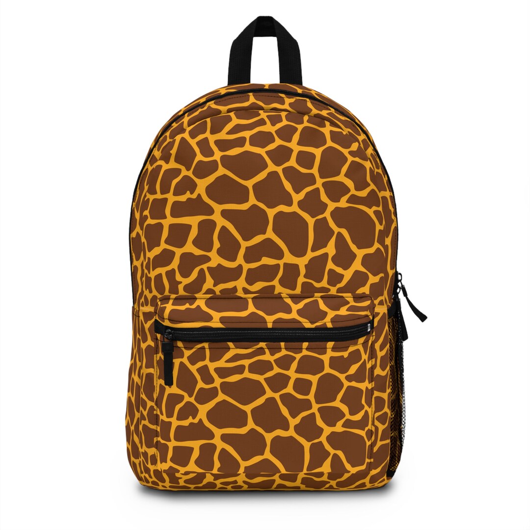 Giraffe Print Backpack Backpack Back to School Giraffe Backpack ...