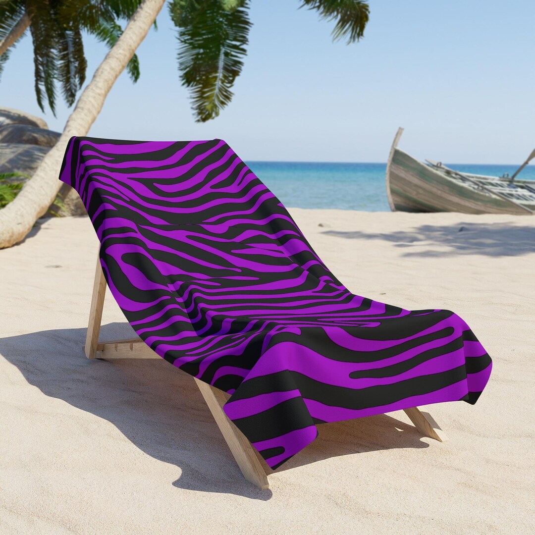 Light Purple Zebra Pattern | Large Beach Towels | Wedding Gifts | Gift ...