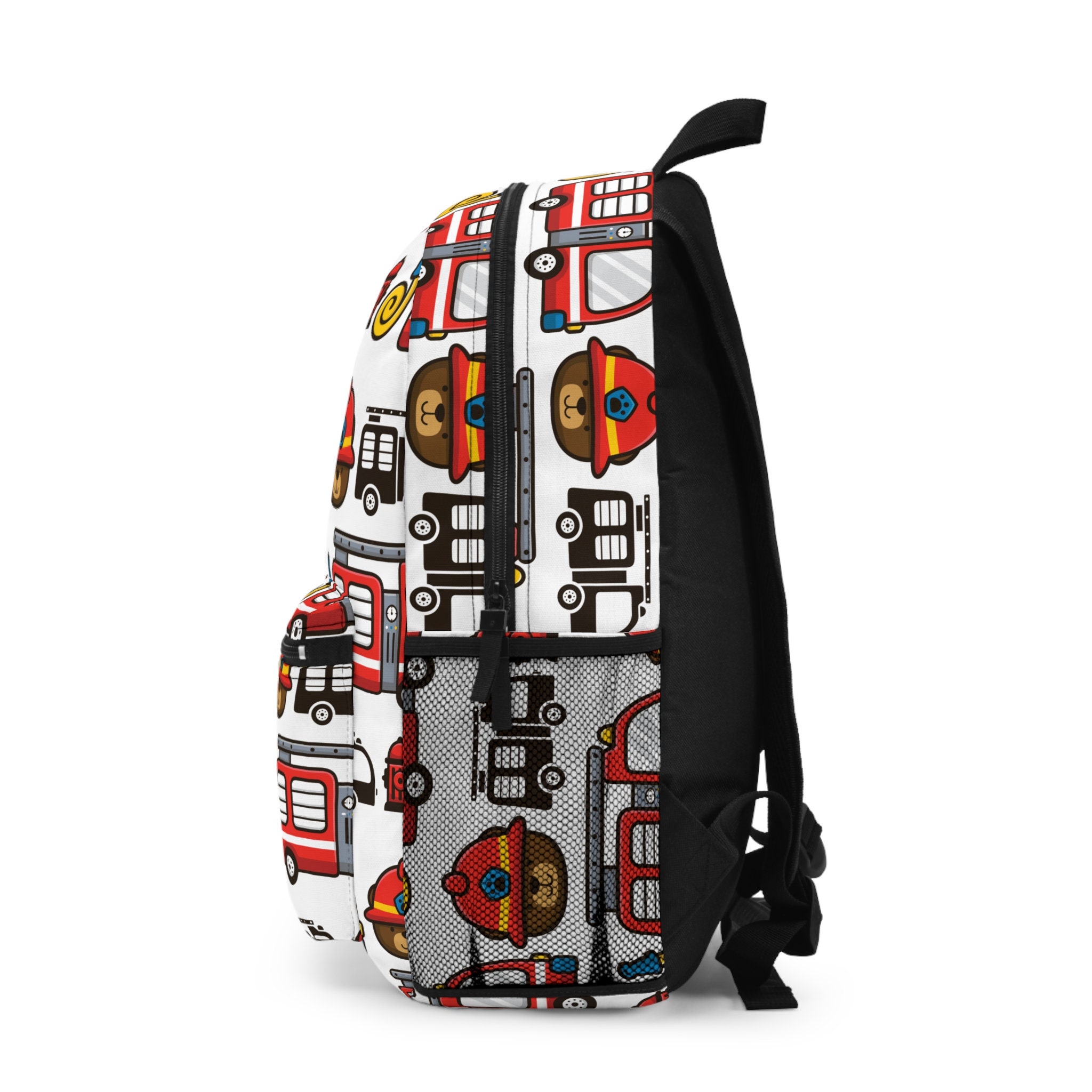 Fire Truck Backpack | Backpack Back to School | Fire Truck Design ...